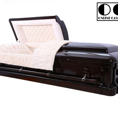 751001 – La Pieta Casket Last Supper Solid Poplar Almond Velvet ...