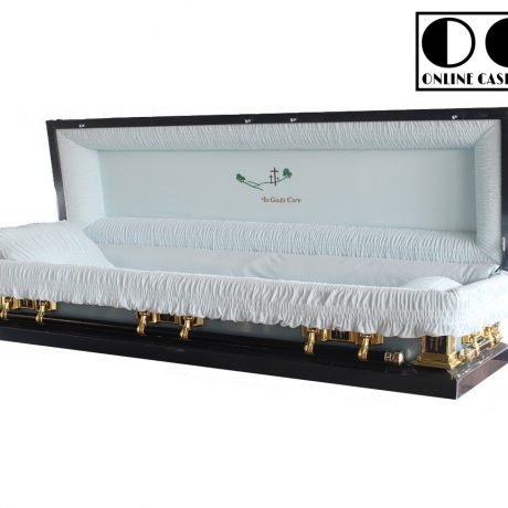 751001 – La Pieta Casket Last Supper Solid Poplar Almond Velvet ...