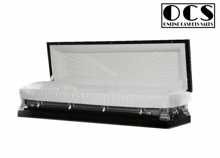 181011 FC – Black with Natural Brush 18ga Onyx Casket – White Velvet ...