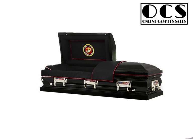 185005 – Marine Corps Casket 18 Gauge – Online Caskets Sales