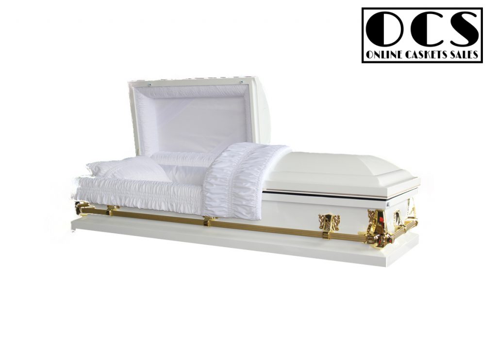 202002 – (With Seal) White w/Gold Accents, 20 ga White Crepe, Gold ...